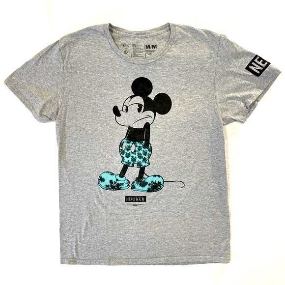 Neff | Shirts | Neff Disney Tee Mens Medium Mickey Mouse Standing Shrug ...